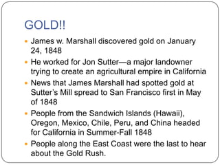 Gold rush presentation 1 | PPTX