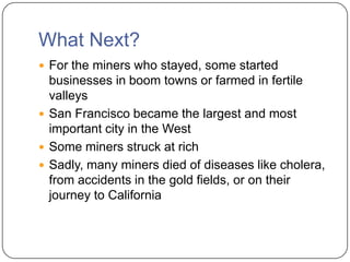 Gold rush presentation 1 | PPT