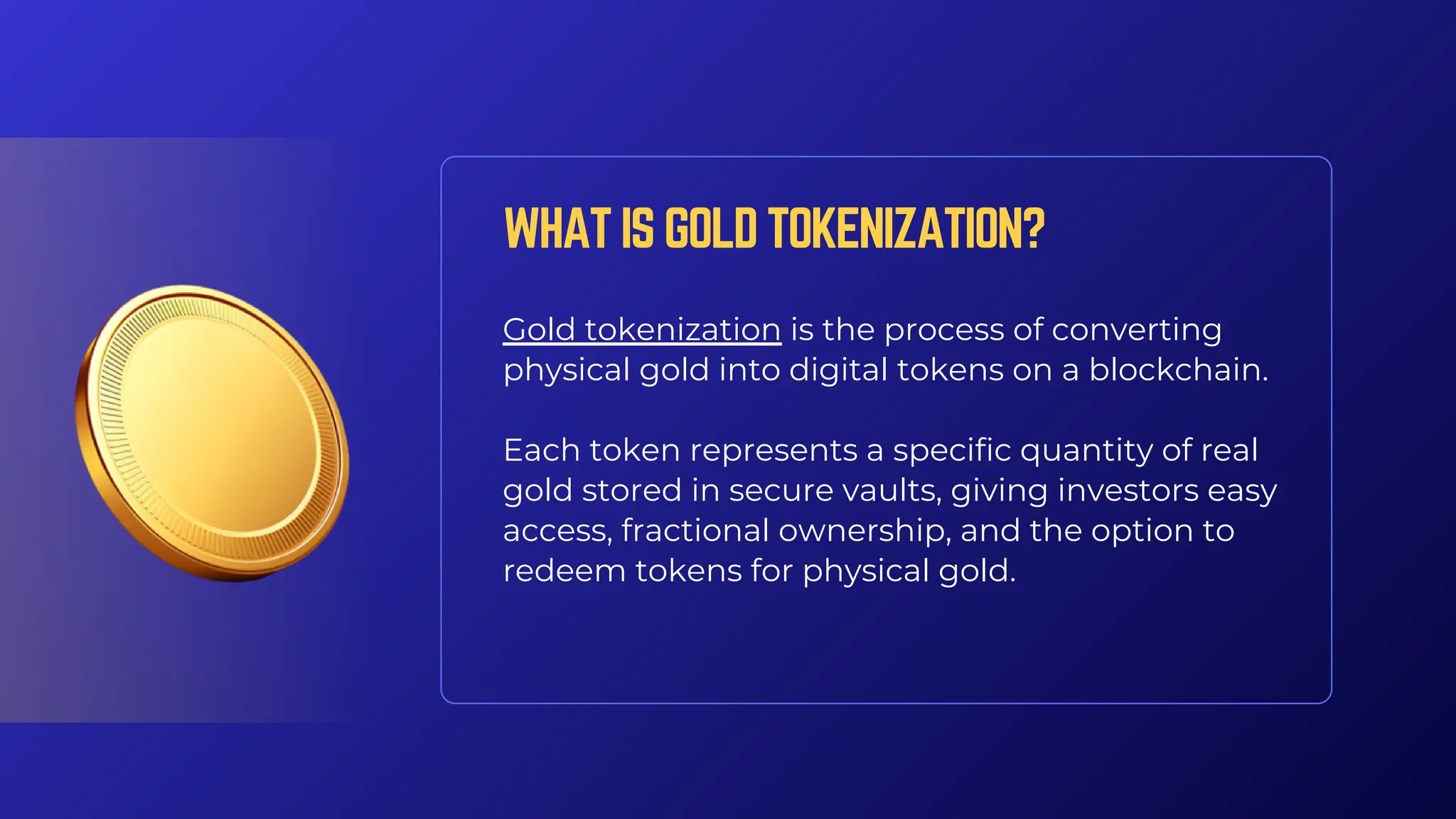 Gold Tokenization: Reshaping the Future of Gold Investment | PDF