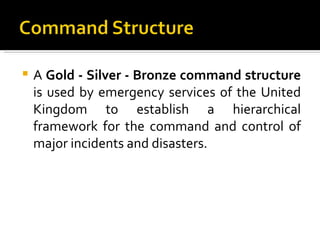 Gold Silver Bronze Command By J Mc Cann | PPT