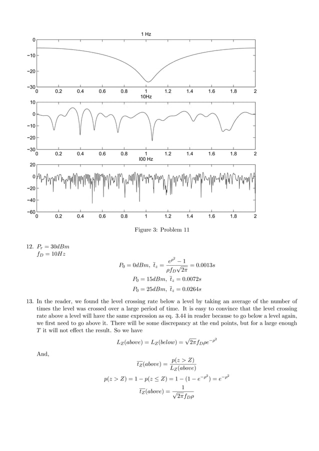 solution manual of goldsmith wireless communication | PDF