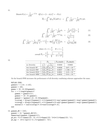 solution manual of goldsmith wireless communication | PDF
