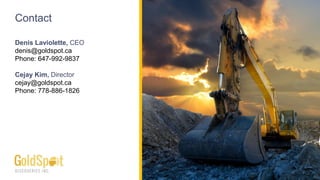 Goldspot Discoveries - Go Public Power Point | PPT