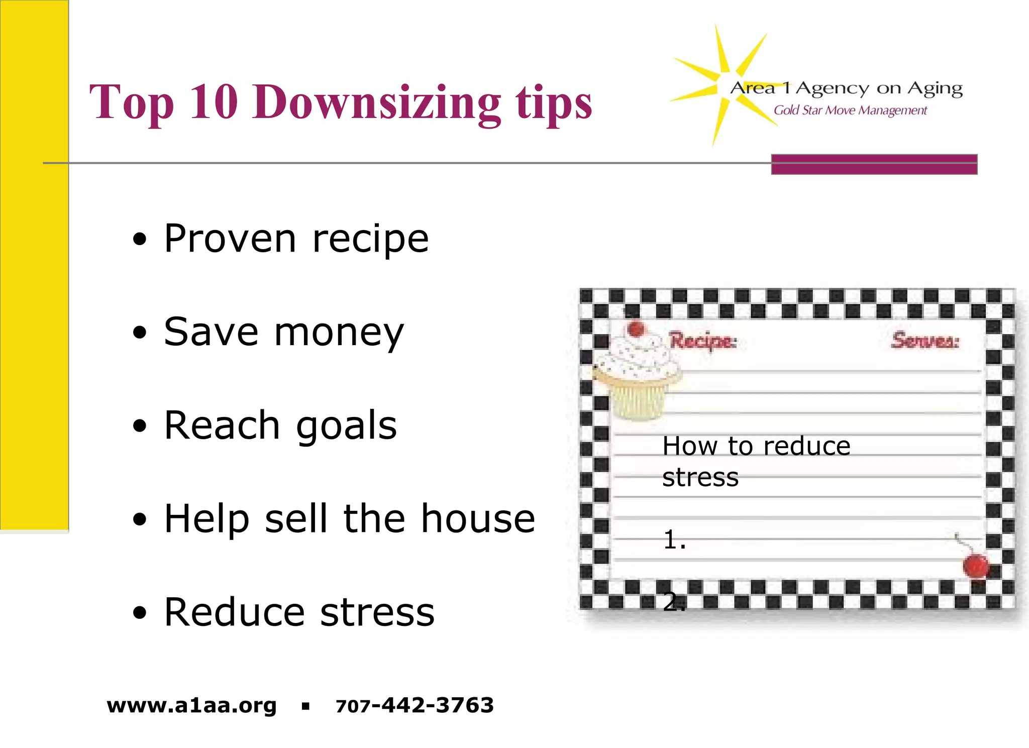 Gold Star Downsizing Decathlon | PPT