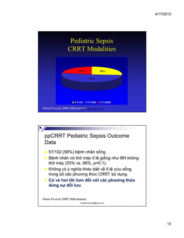 Goldstein crrt tre em - chi dinh - crrt-vn | PDF