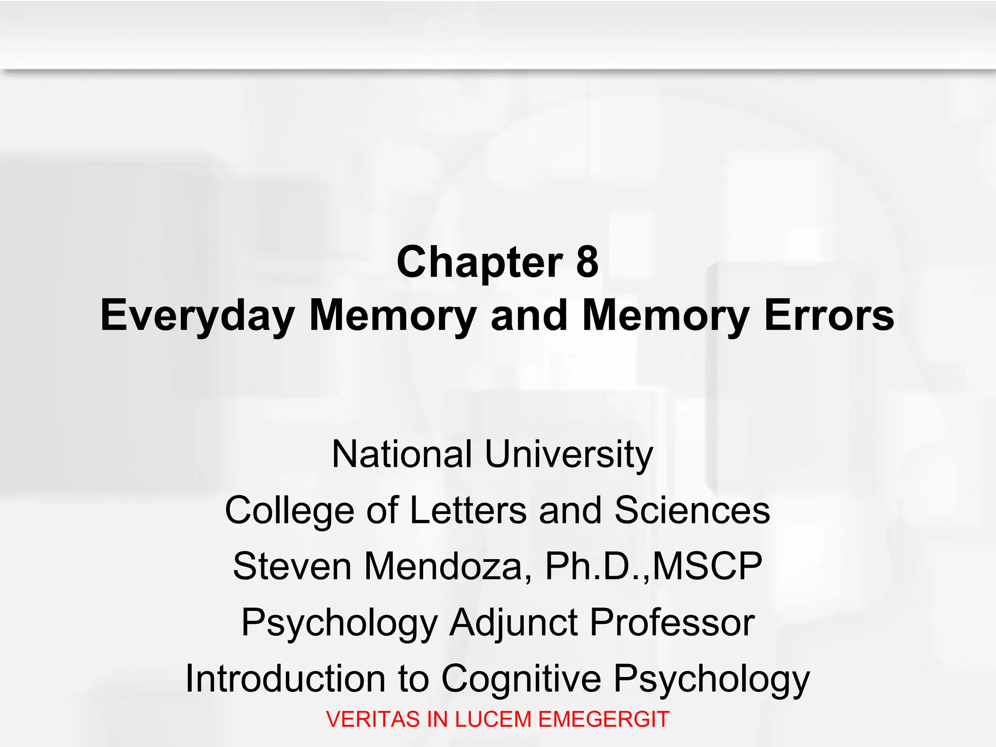 Goldstein chapter 8 | PPT