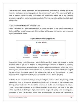 Gold and Consumer Behaviour - A Comparative Study of Cochin and Delhi | PDF
