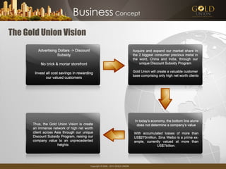 Gold union business concept | PPT