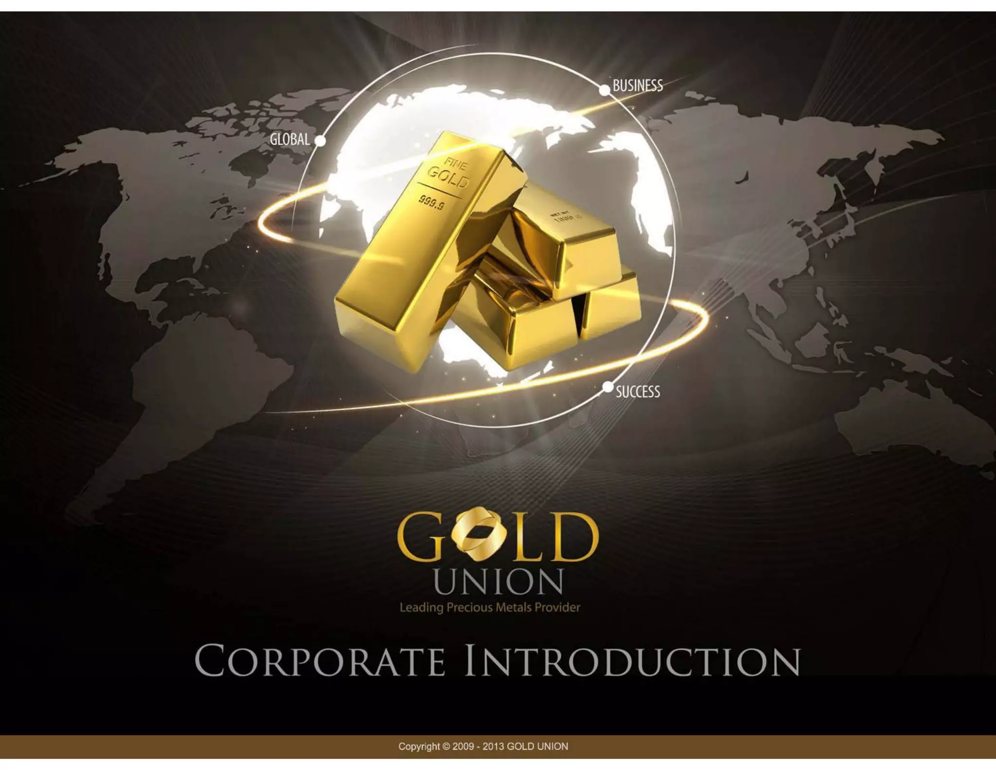 Gold union corporate intro | PPT