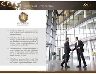 Gold union corporate intro | PPT