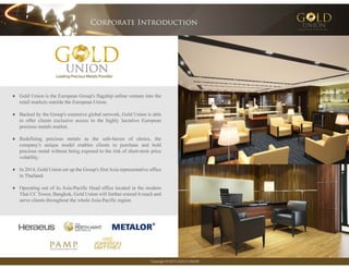 Gold union corporate intro | PPT
