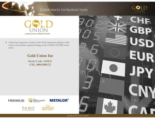 Gold union corporate intro | PPT