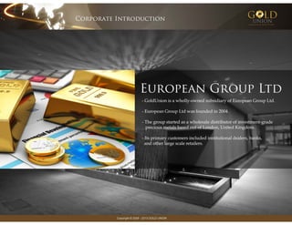 Gold union corporate intro | PPT