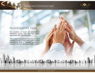 Gold union corporate intro | PPT