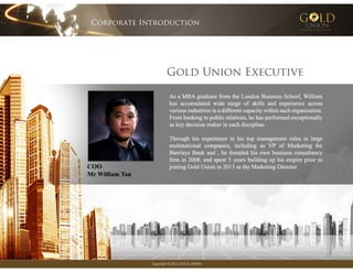 Gold union corporate intro | PPT