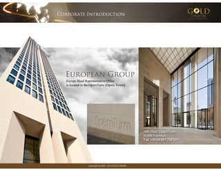 Gold union corporate intro | PPT