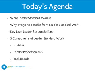 How Leaders Can Support Lean Using Leader Standard Work with ...