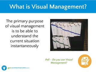 Harnessing The Power of 5S and Visual Management with GoLeanSixSigma.com
