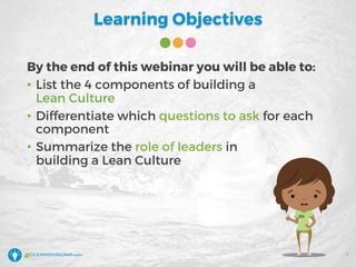 WEBINAR: 4 Components for Building a Lean Culture | PDF