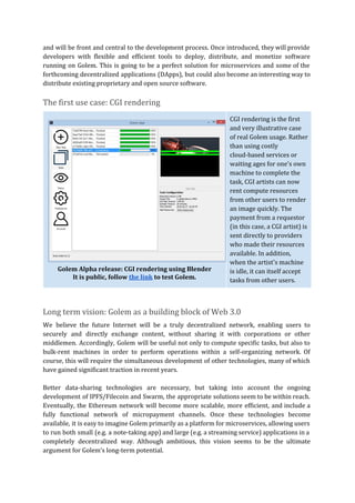 #Golem Project - #decentralised platform for #supercomputing - #PAAS # ...