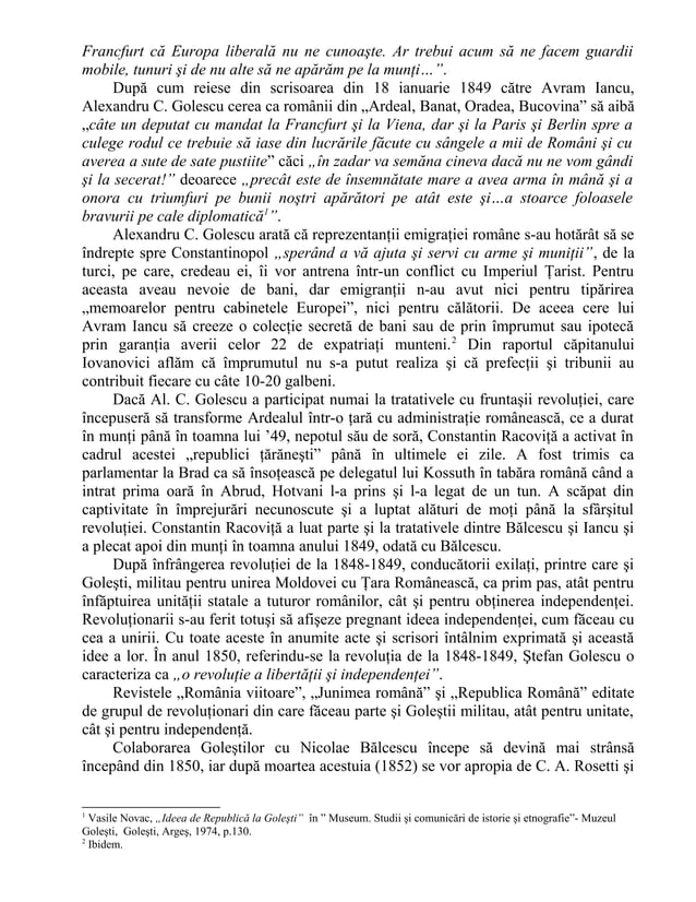 Golestii si revolutia din 1848 | DOC