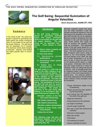Golf Article | PDF