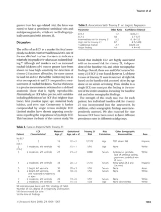 Single Versus Multiple Echogenic Foci in the Fetal Heart | PDF