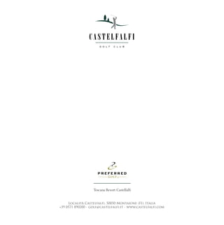 Golf brochure Toscana Resort Castelfalfi | PDF