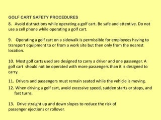 Golf_cart_training program for QU project .ppt