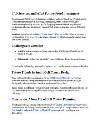 Golf Course Design_ Integrating Sensors and IoT into CAD Master Plan ...