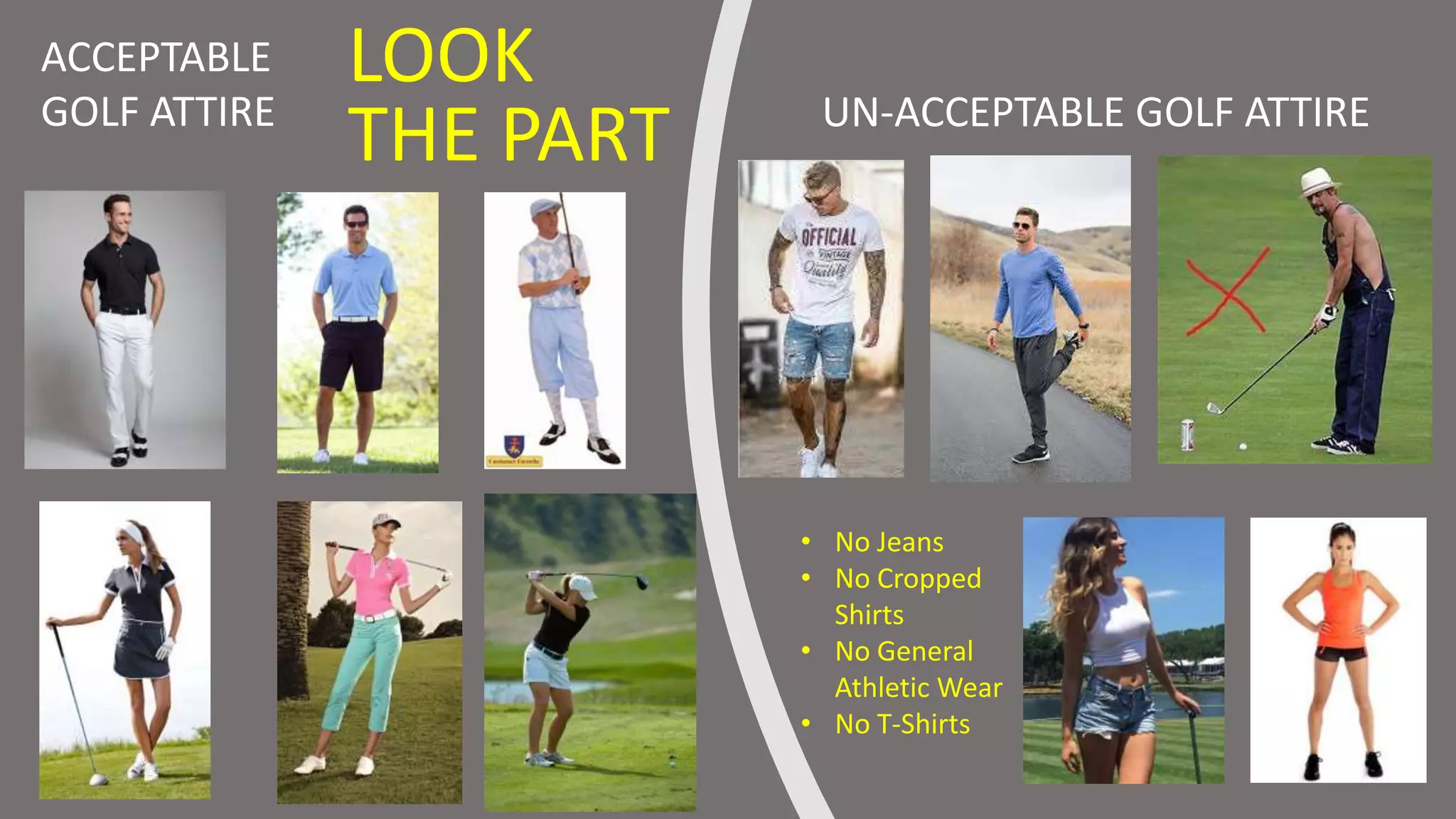Golf Etiquette Training Slides | PPTX