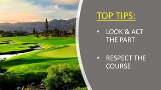Golf Etiquette Training Slides | PPTX