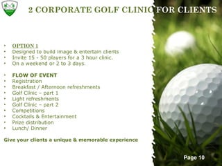 Golf event by mbm | PPT