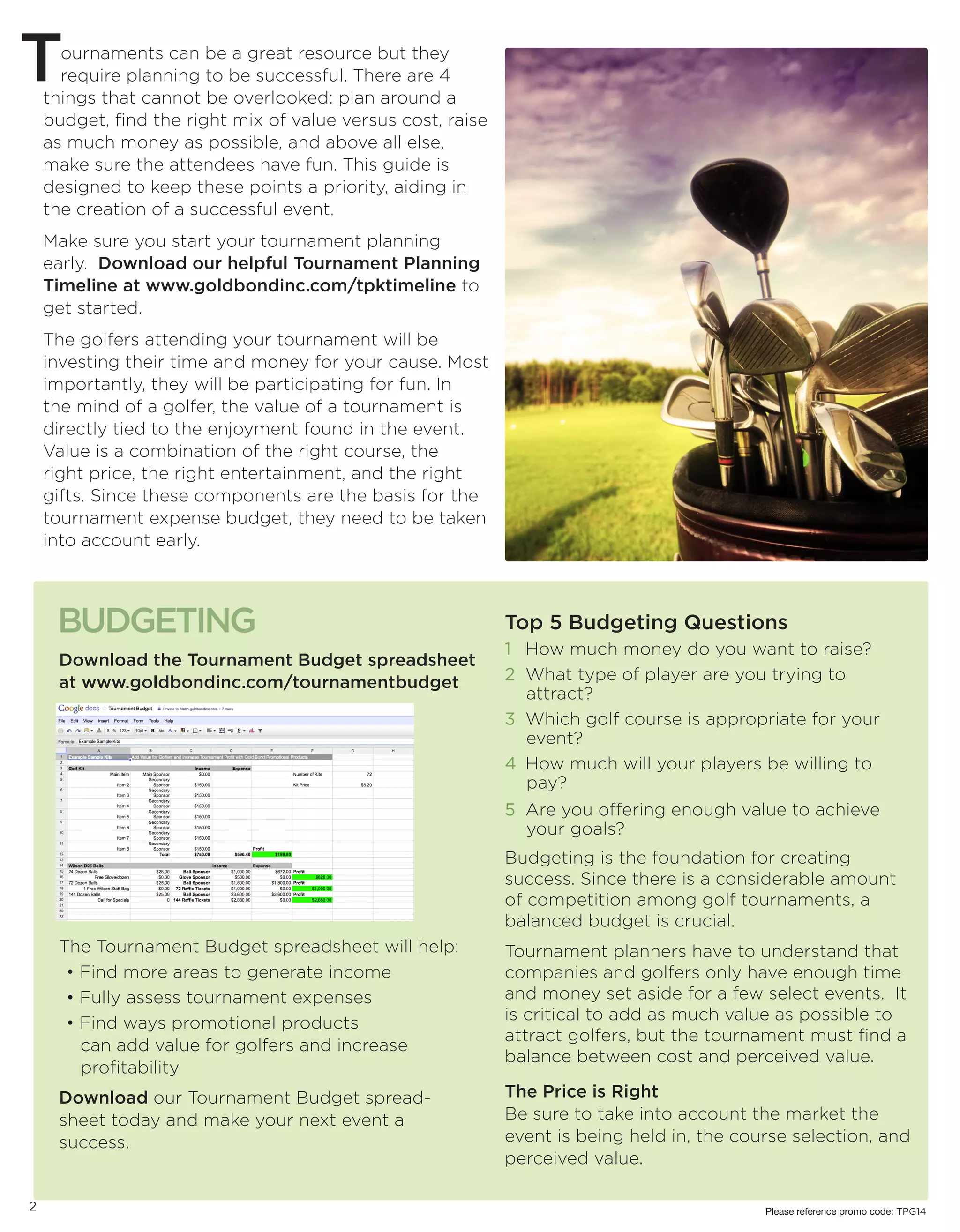 Golf Event Planning Guide For 2014 | PDF | Golf | Sports