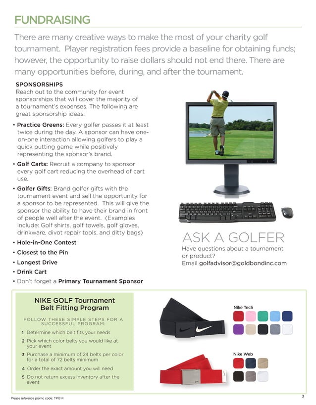 Golf Event Planning Guide For 2014 | PDF
