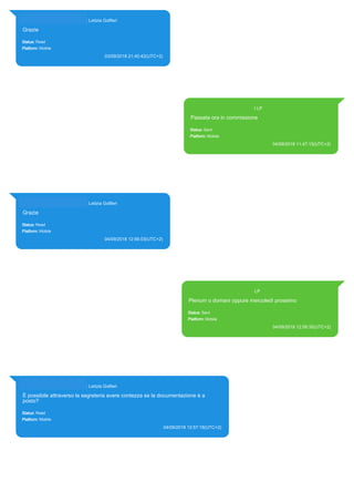 Le chat tra Luca Palamara e Maria Letizia Golfieri | PDF