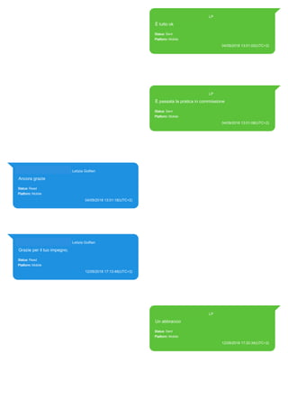 Le chat tra Luca Palamara e Maria Letizia Golfieri | PDF