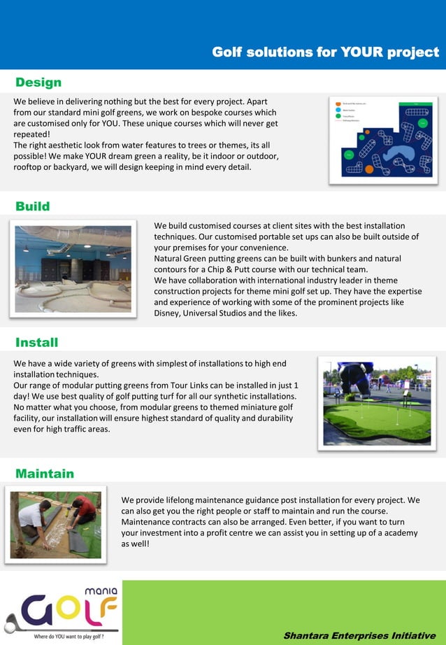 Golf Mania brochure | PDF