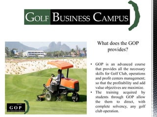 Golf operation program anglo revise 3 | PPT