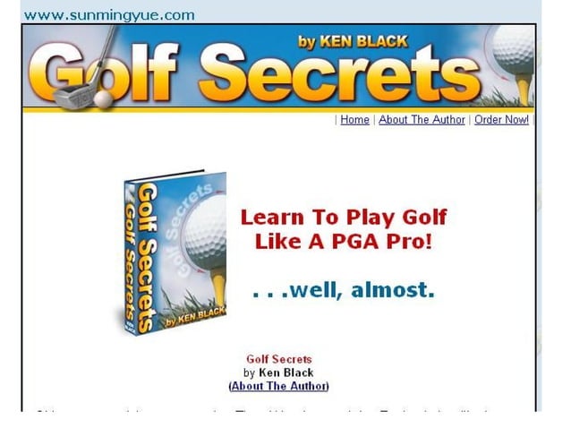 Golf secrets.ppt12 | PPT