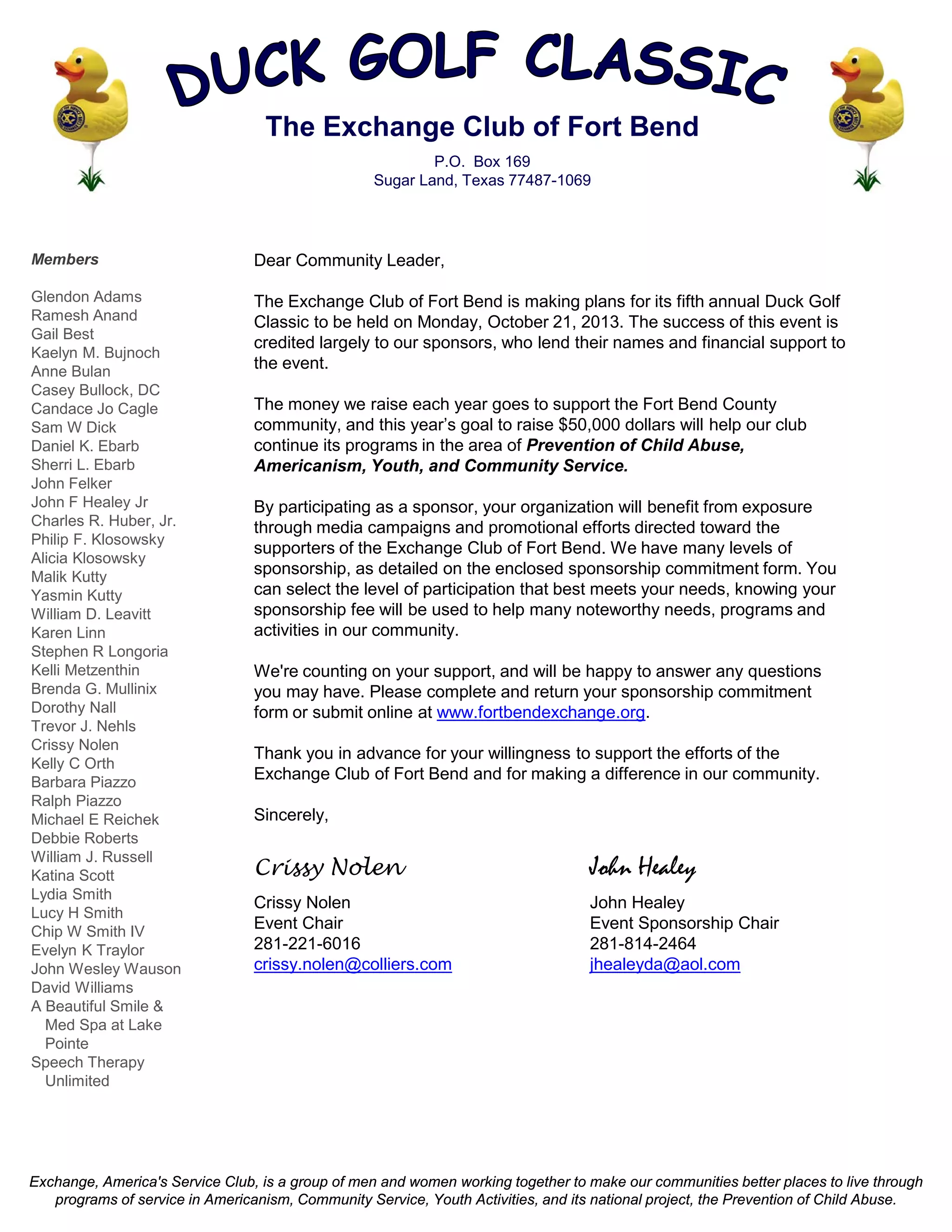 Golf sponsorship package | PDF