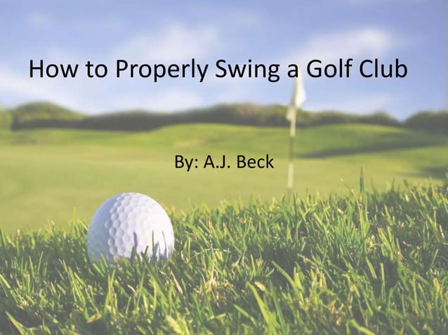 Golf swing powerpoint | PPTX