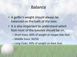 Golf swing powerpoint | PPTX