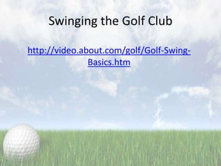Golf swing powerpoint | PPTX