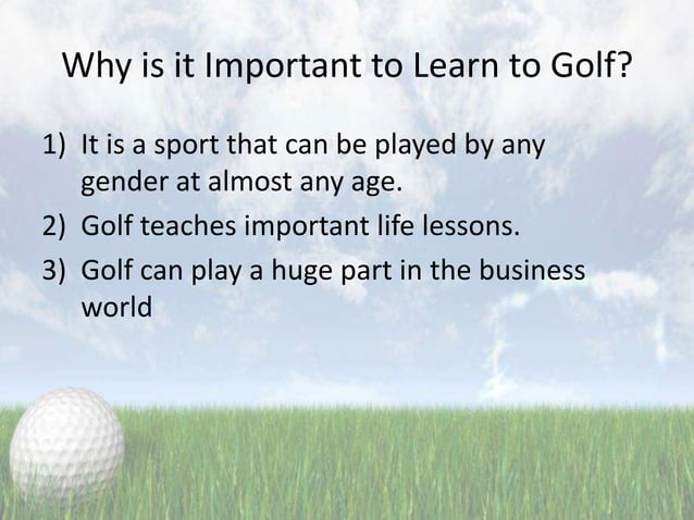 Golf swing powerpoint | PPTX