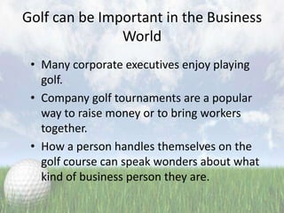 Golf swing powerpoint | PPTX