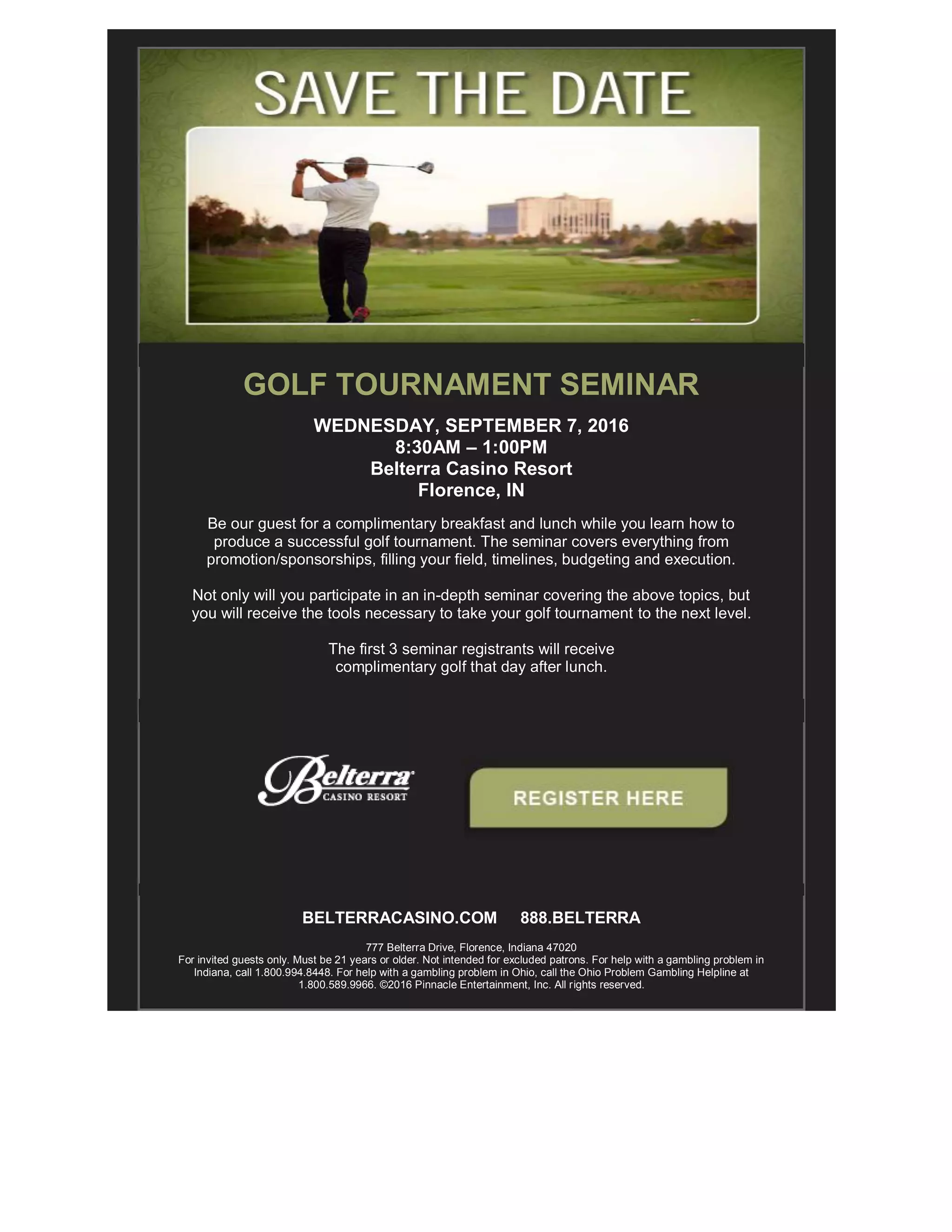 Golf Tournament Seminar | PDF