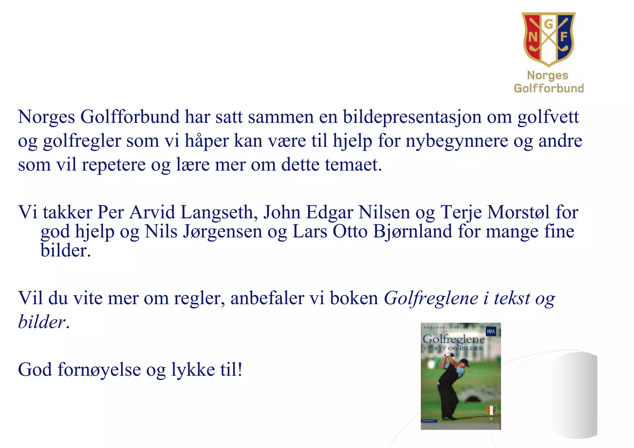 Golfvett og regler | PDF
