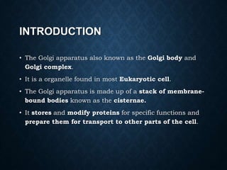 Golgi apparatus | PPTX