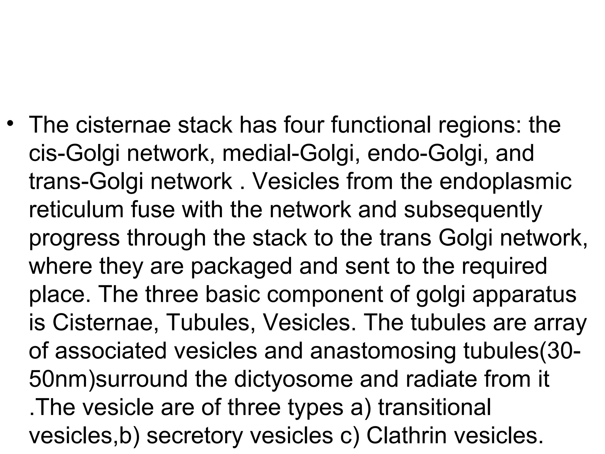 Golgi apparatus ppt | PPT
